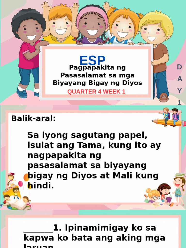 Esp 2-Q4-Week 1 | PDF