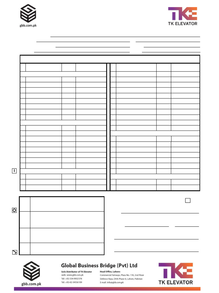 Maintenance Form | PDF