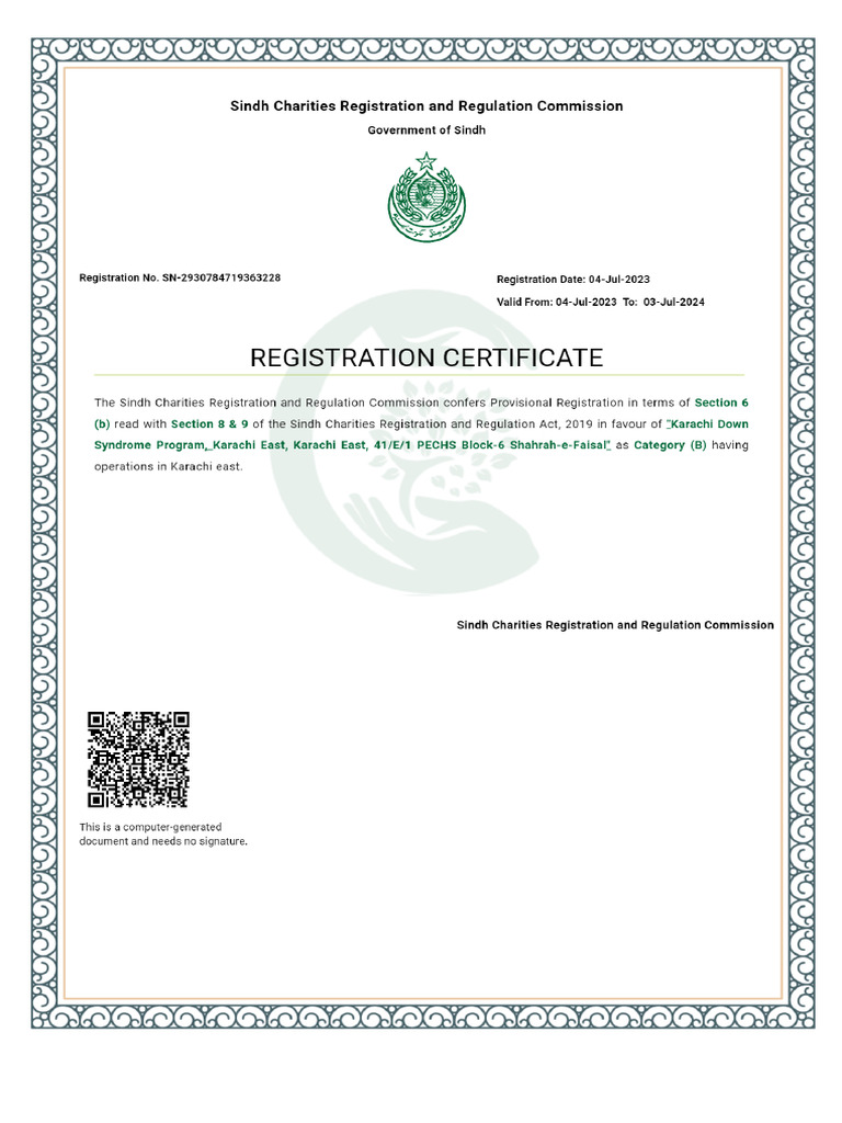 Charity Certificate | PDF