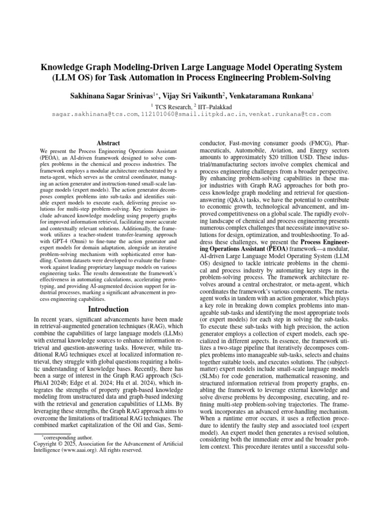 Knowledge Graph Modeling-Driven (LLM OS) | PDF