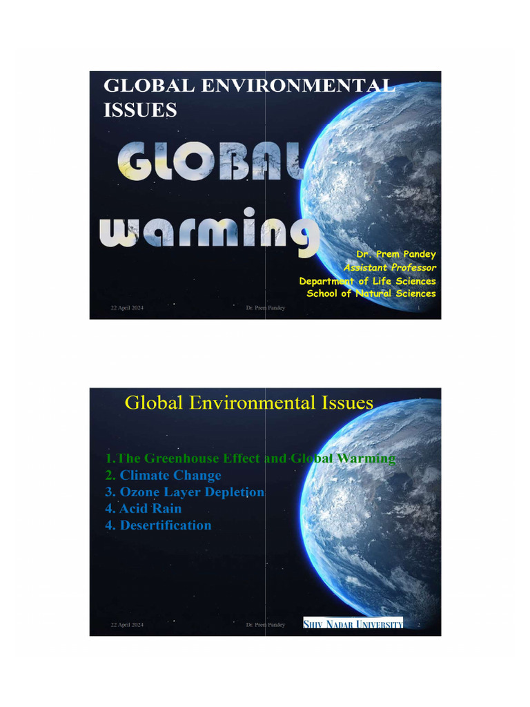 Global Environment | PDF