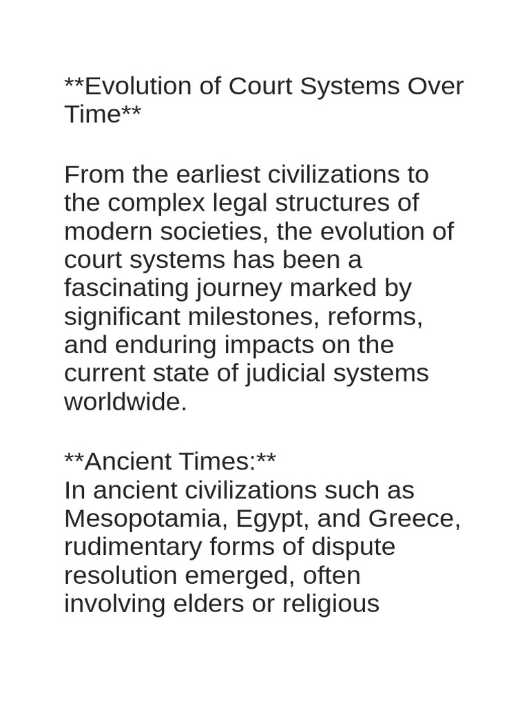 Court Systems | PDF | Rule Of Law | Judiciaries