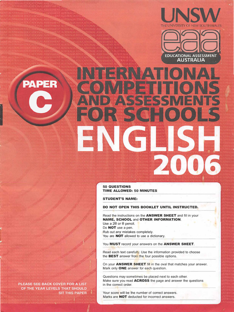 English C 2006 | PDF