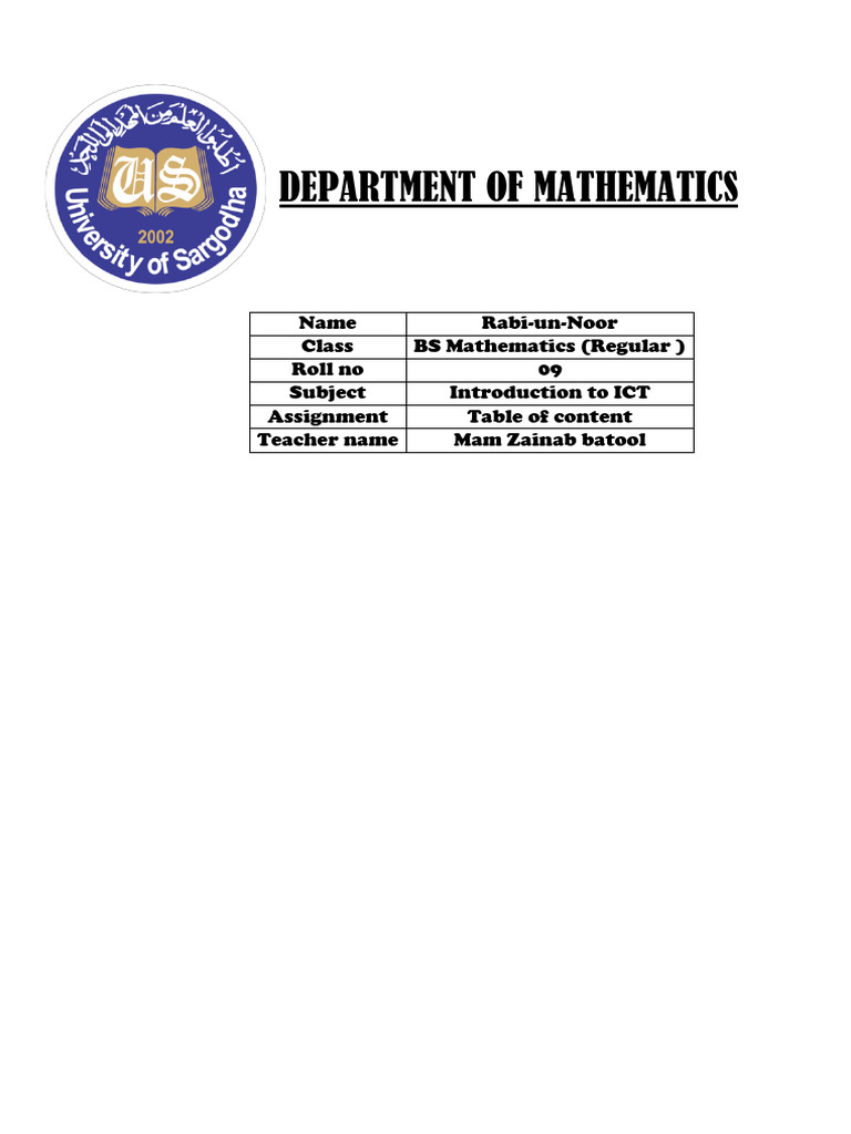 Assignment ICT | PDF