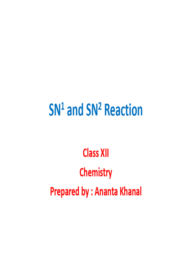 SN1-and-SN2-Reaction | PDF
