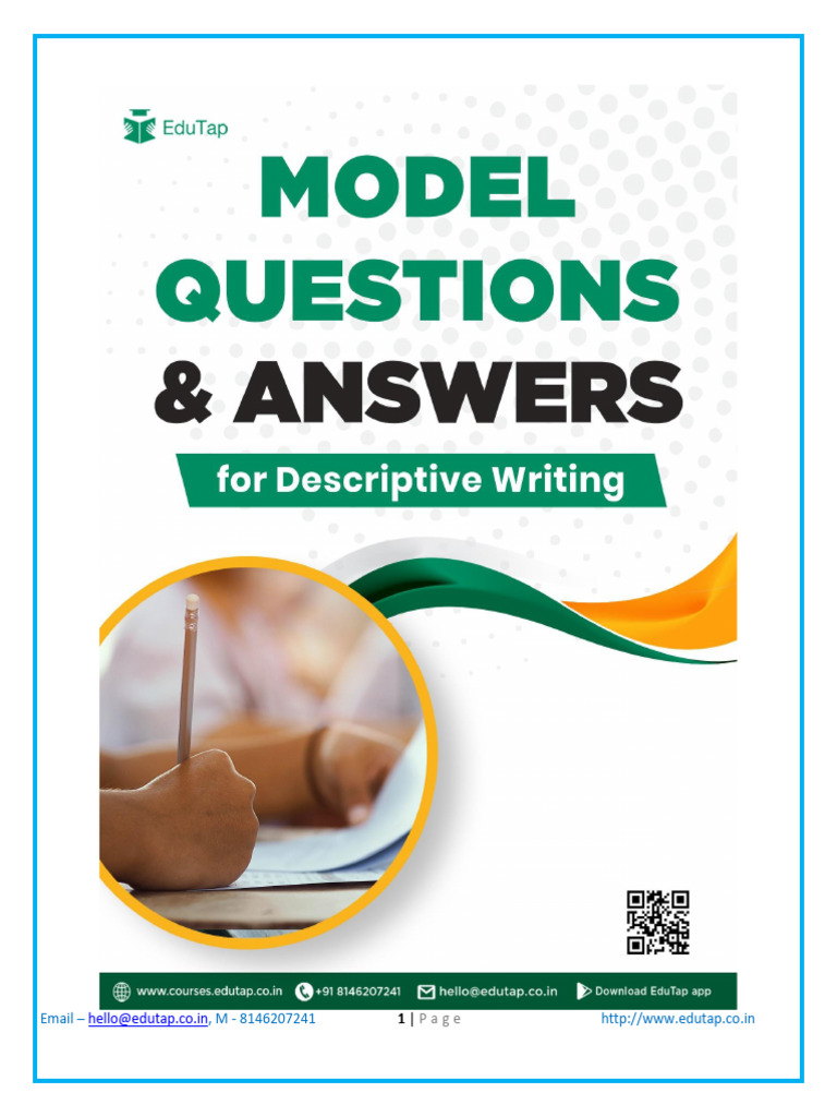 5. Descriptive Model Q & A (1) | PDF