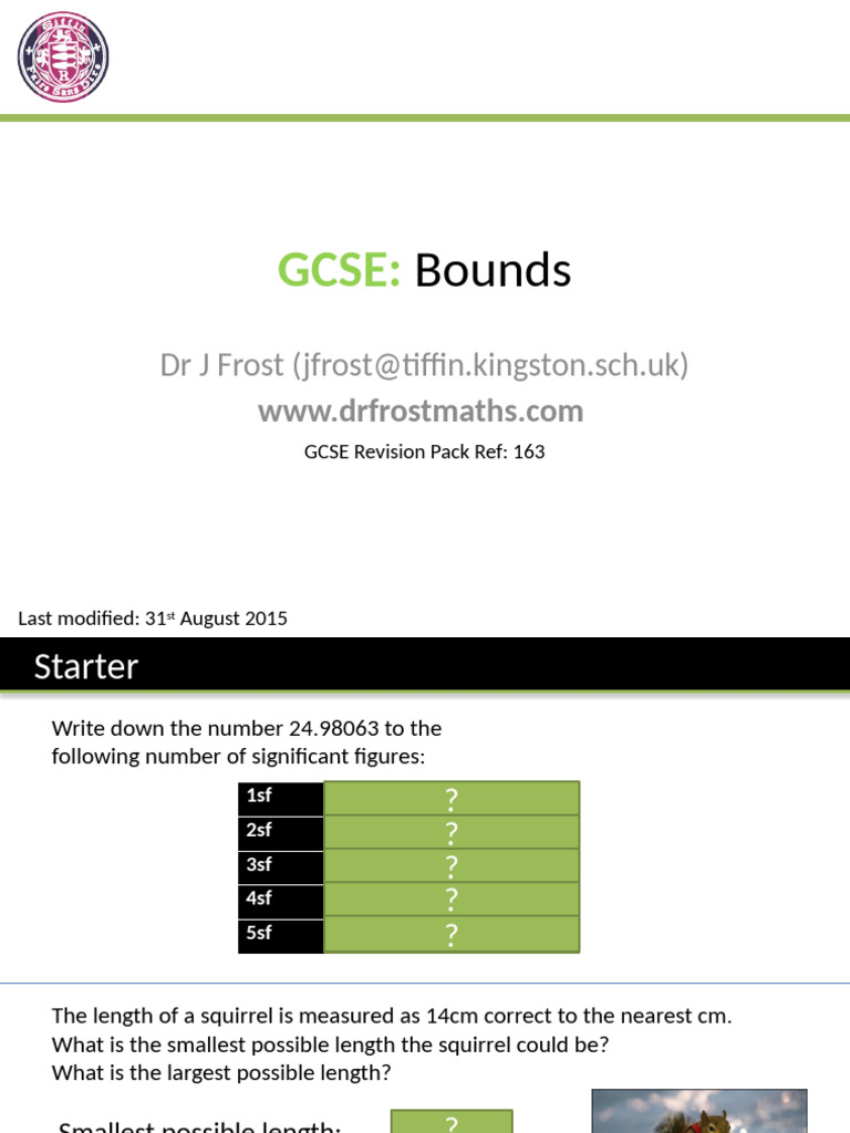 GCSE-Bounds | PDF