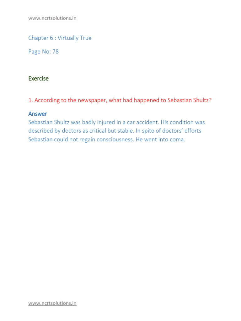 Class 10 English CH 6 | PDF