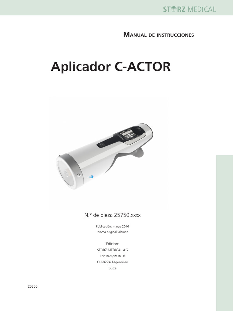 GBA Handstück C-ACTOR Sepia Ultra Es | PDF