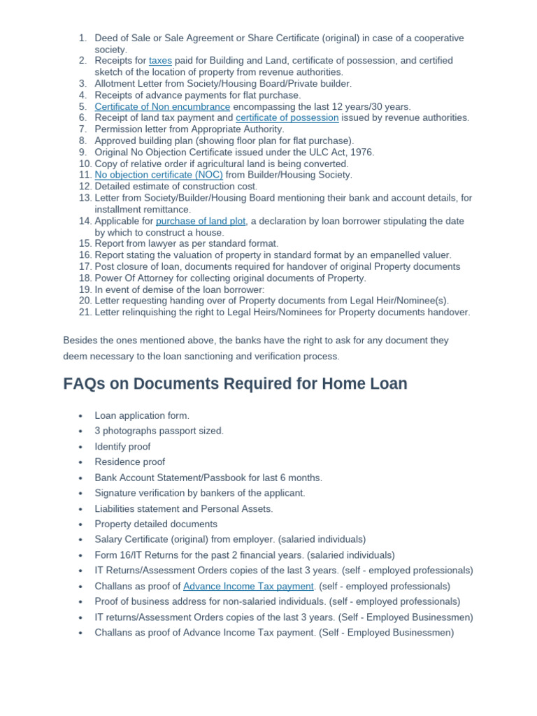 Home Loan | PDF