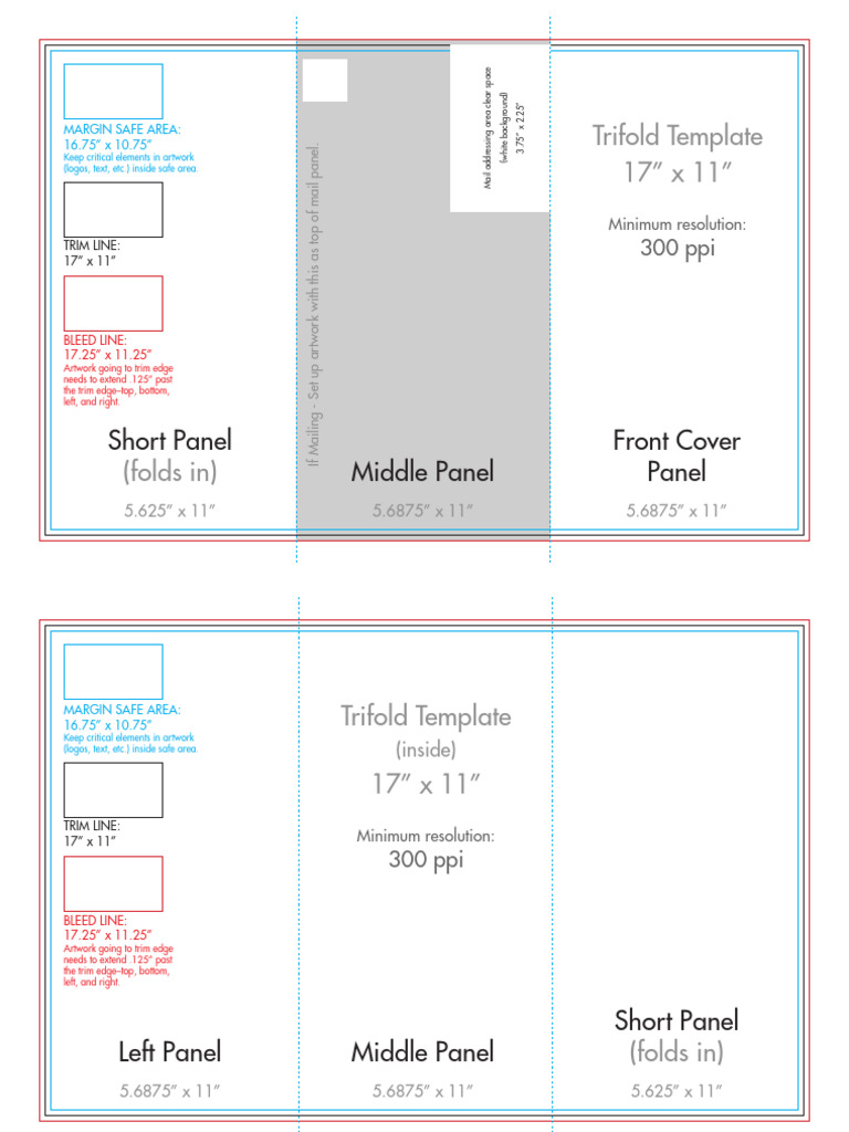 Trifold 11x17 Template | PDF