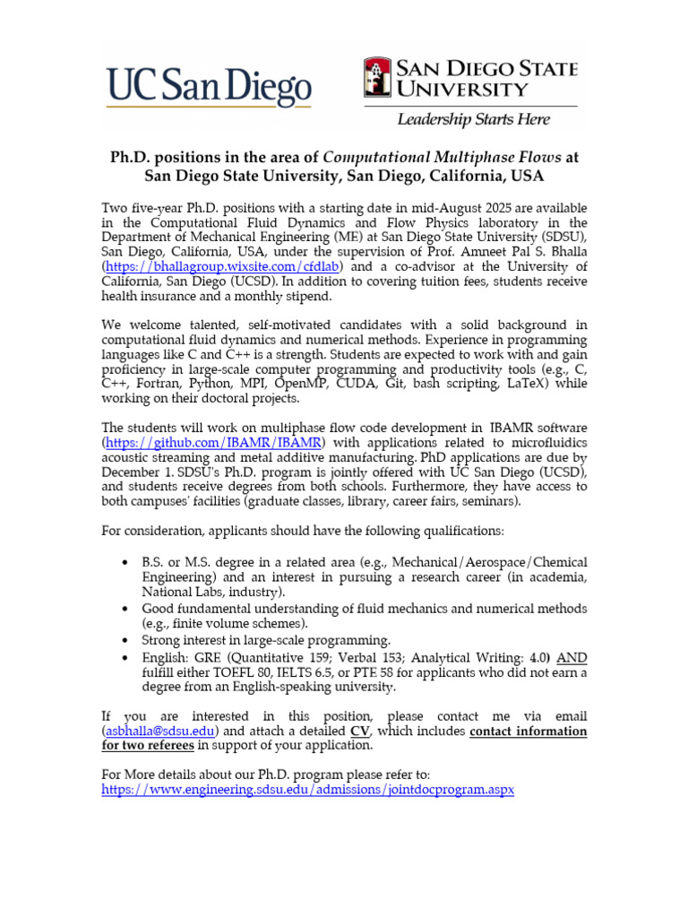 PhD positions | PDF