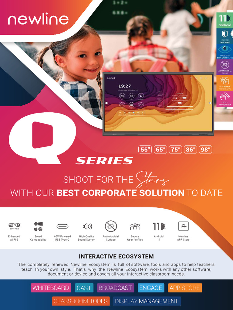 Newline 4K Interactive Display Solutions | PDF | Display Technology ...