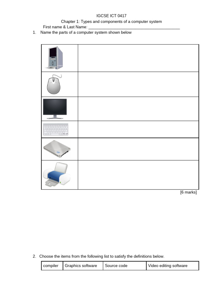 Ch01 - Types and Components of A Computer System | PDF
