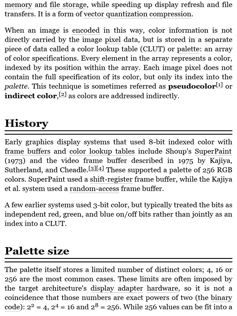 Indexed Color - Wikipedia 2 | PDF
