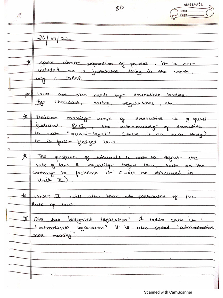 Administrative Law Notes | PDF