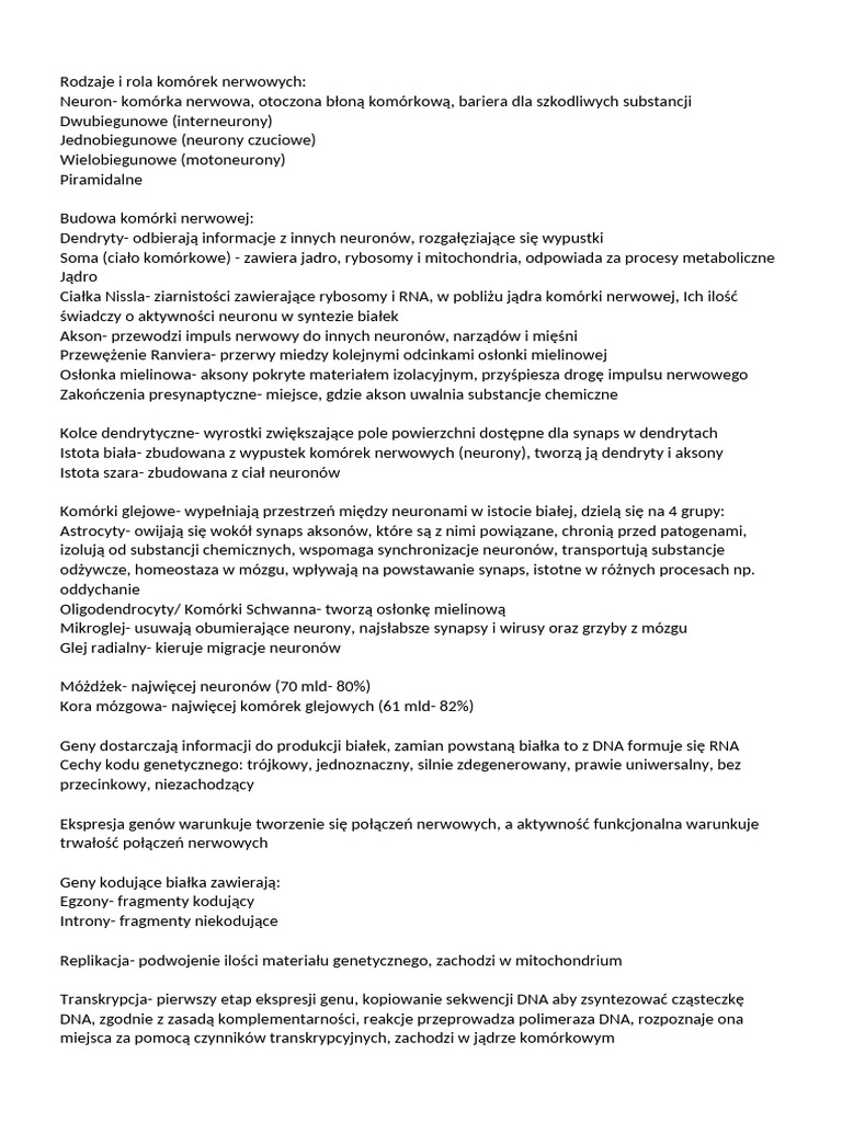 Biologia Kolos | PDF