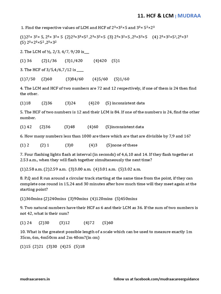 11hcfandlcm Pdf