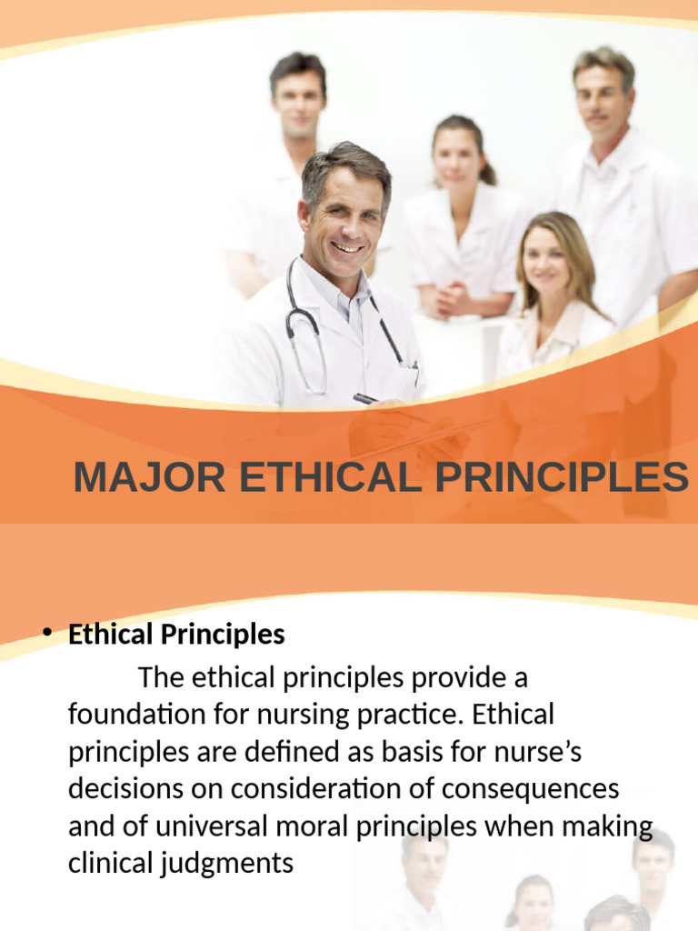 Major Ethical Principles | PDF