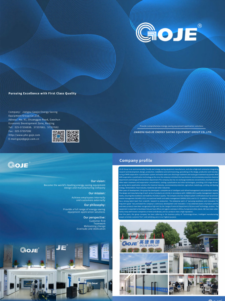 GOJE Evaporation System Catalogue | PDF