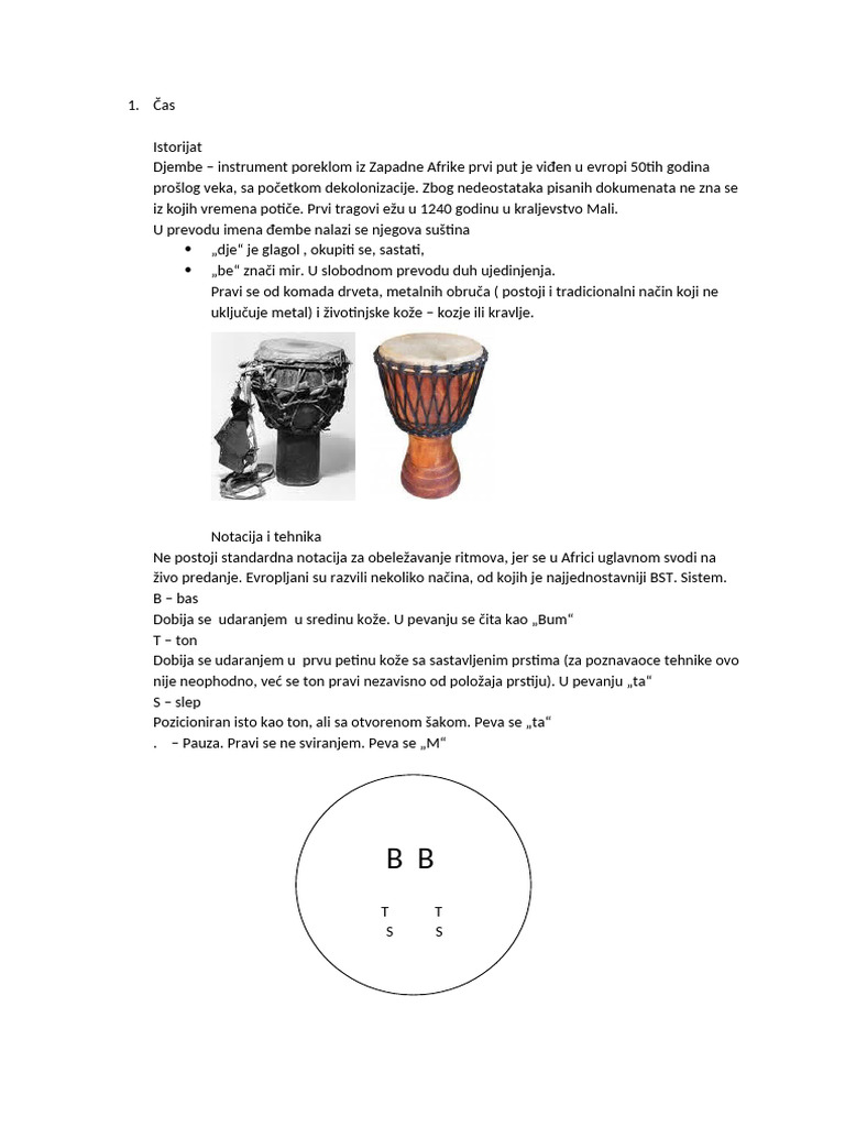 Djembe Program | PDF | Rhythm And Meter | Art