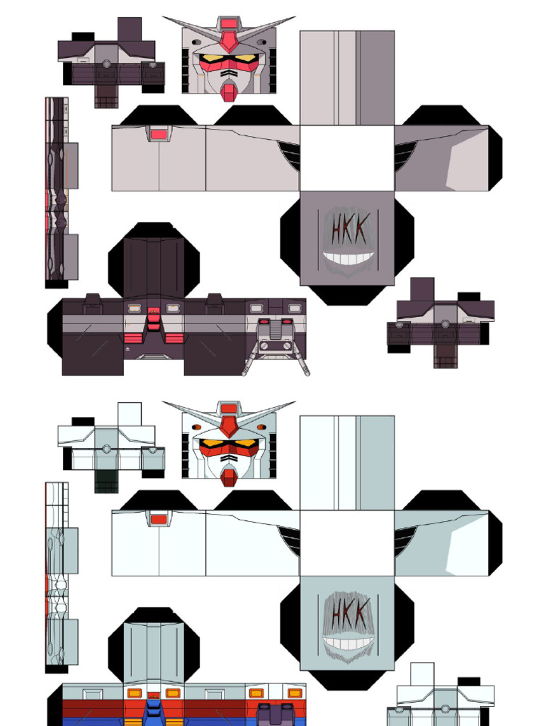 RX 78 1 Prototype Gundam Paper Toy Paper Craft | PDF