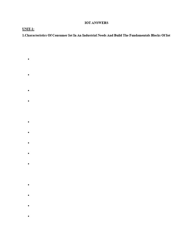Iot Answers | PDF