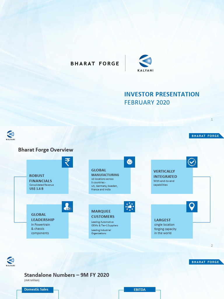 BFL Investor Presentation February 2020 | PDF