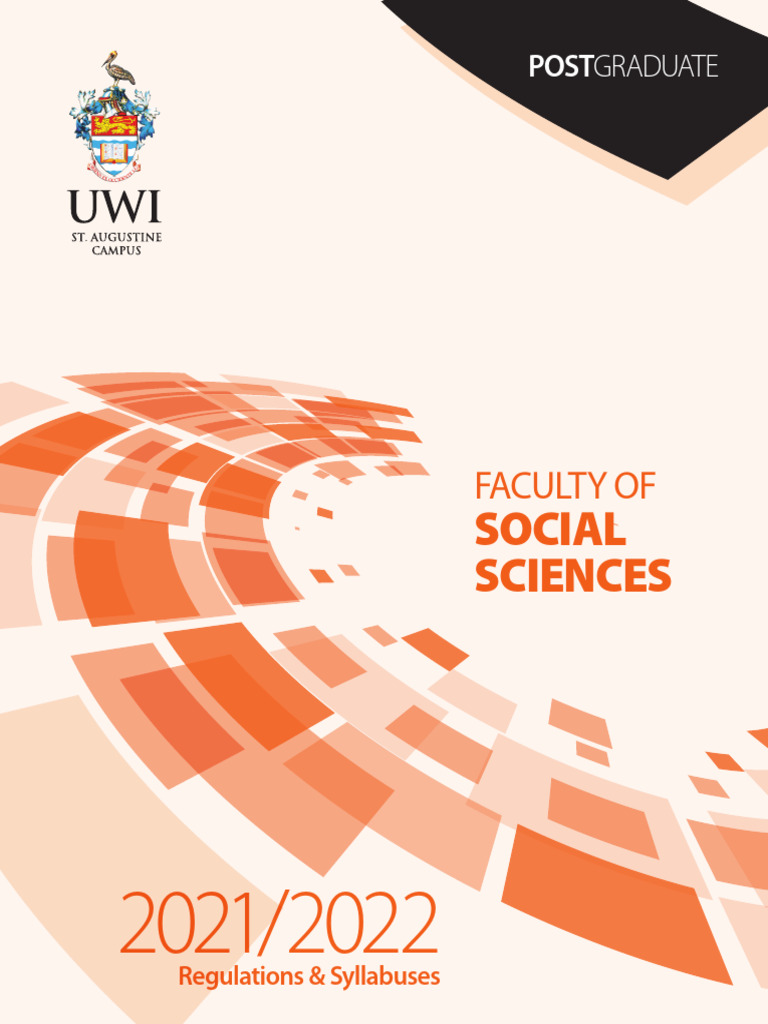 Httpssta.uwi.Eduresourcesdocumentsfacultybooklets2021PG FSS 2021 2022.PDF | PDF