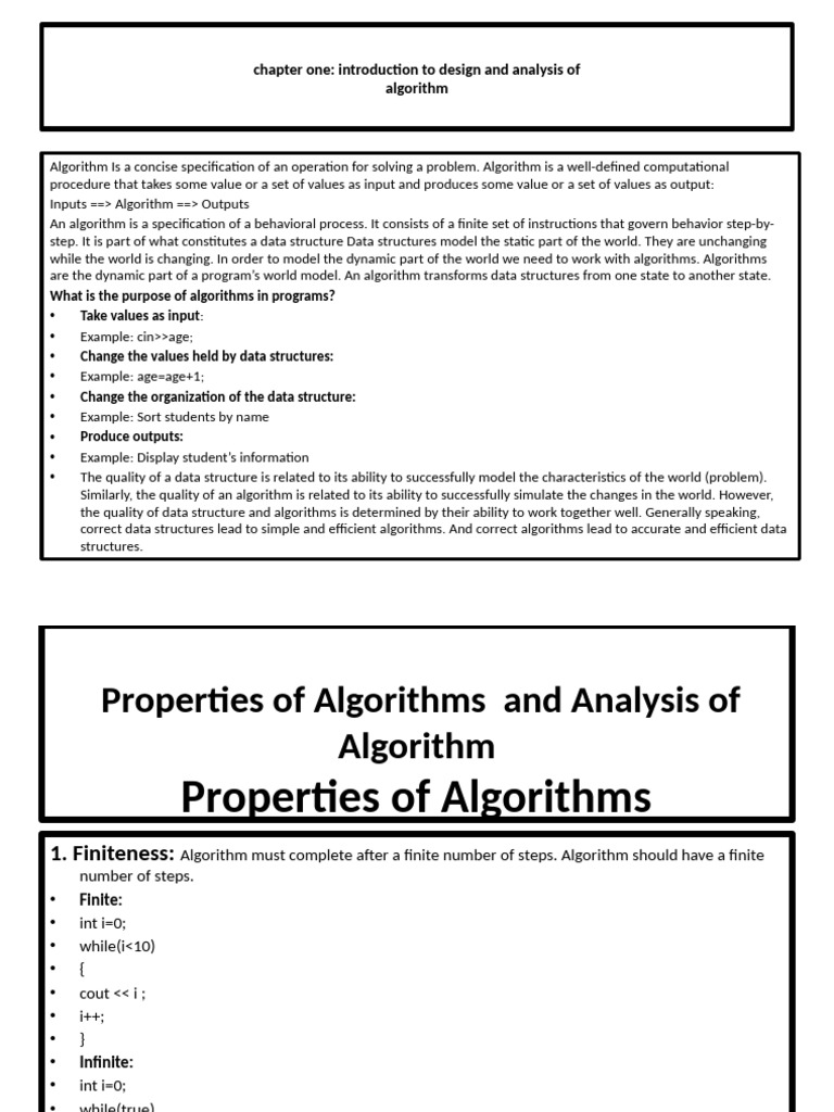 Design Andanalysis Algo Chapter 1 | PDF