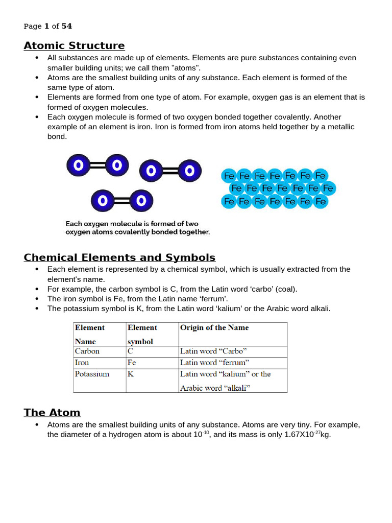AS LEVEL COURSE Atomic Structure MODULE 1 | PDF