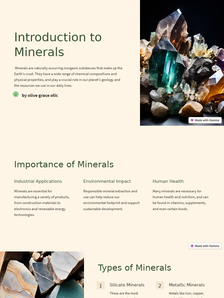 Introduction To Minerals | PDF