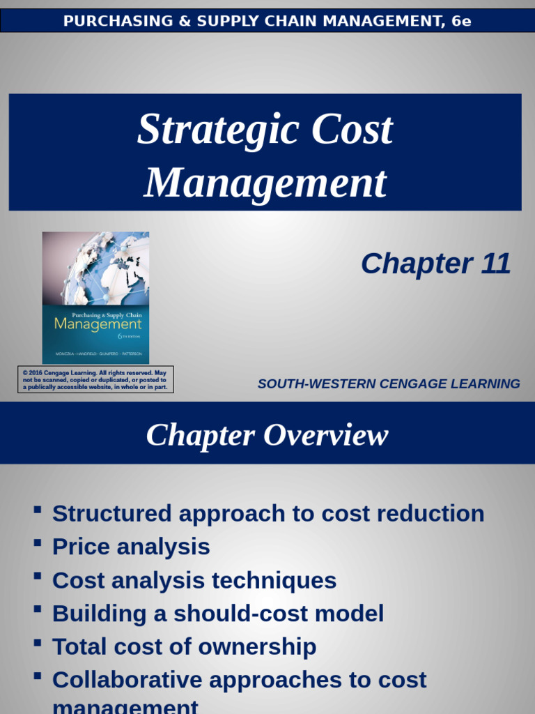 Strategic Cost Management in Supply Chains | PDF | Pricing | Supply ...