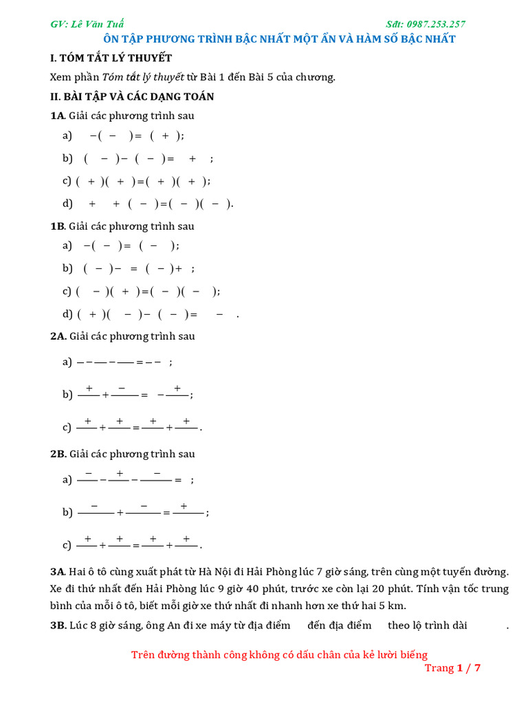 Tóm T T Lý Thuy T | PDF