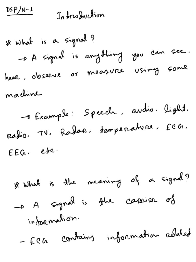 DSP Introduction Note 1 | PDF