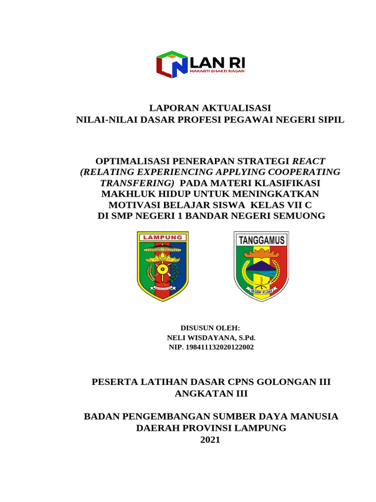 Cover Aktualisasi Neli | PDF