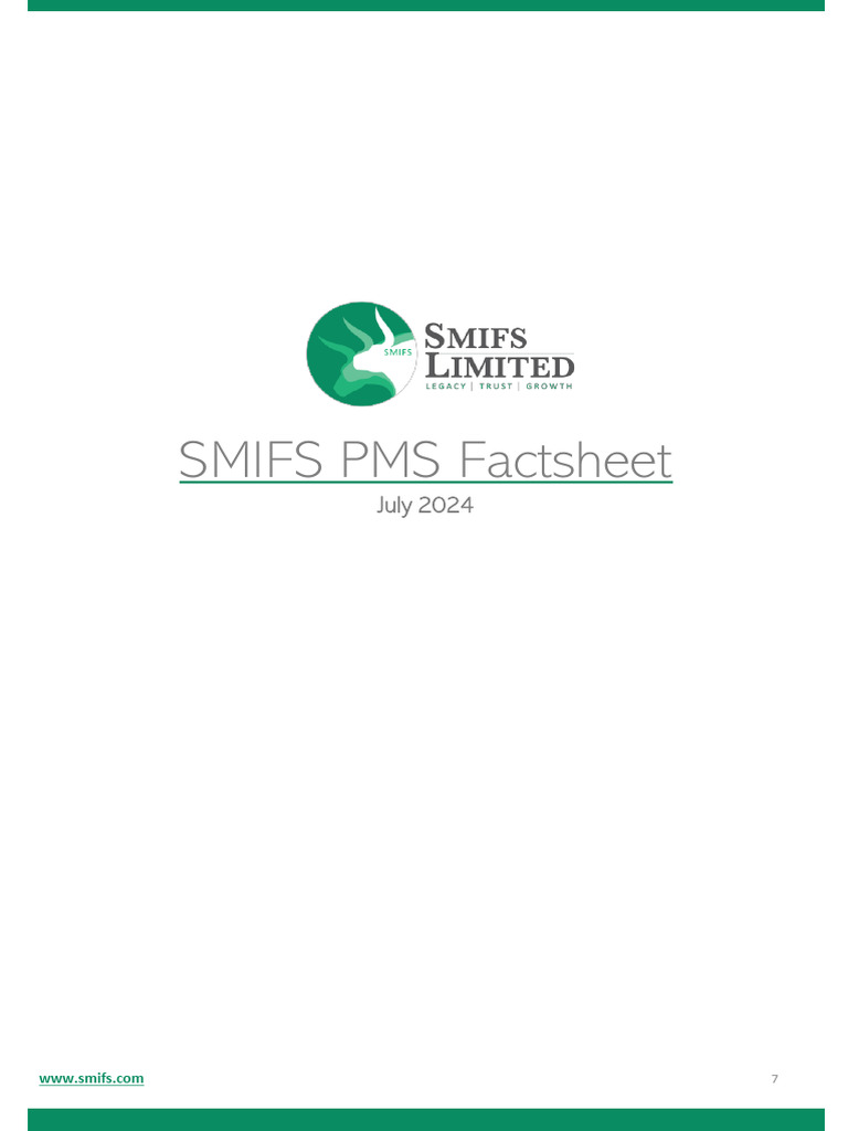 SMIFS PMS FACTSHEET_July 2024 | PDF