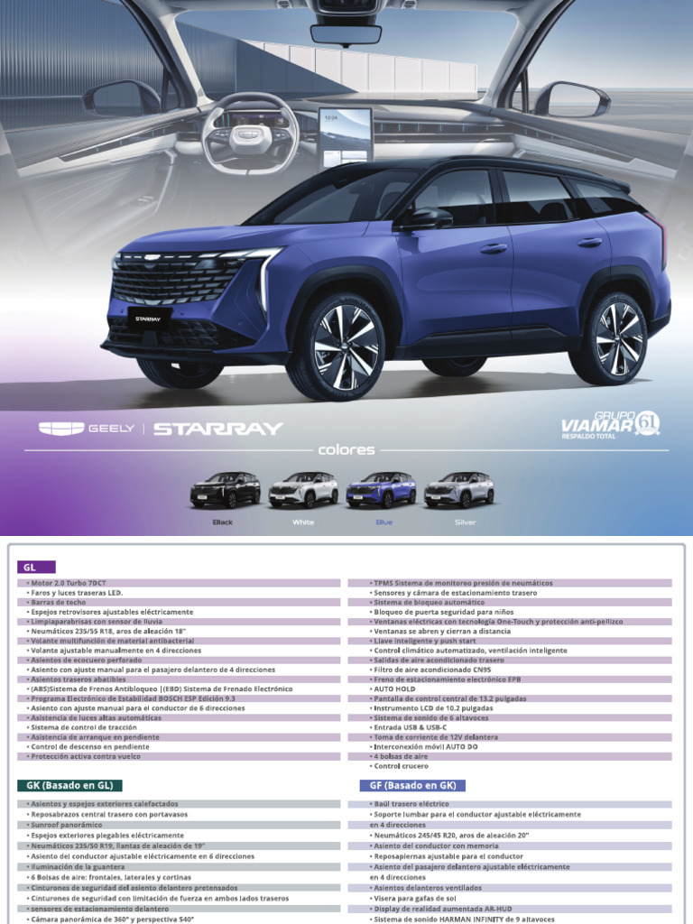 Ficha-tecnica-Geely-Starray | PDF
