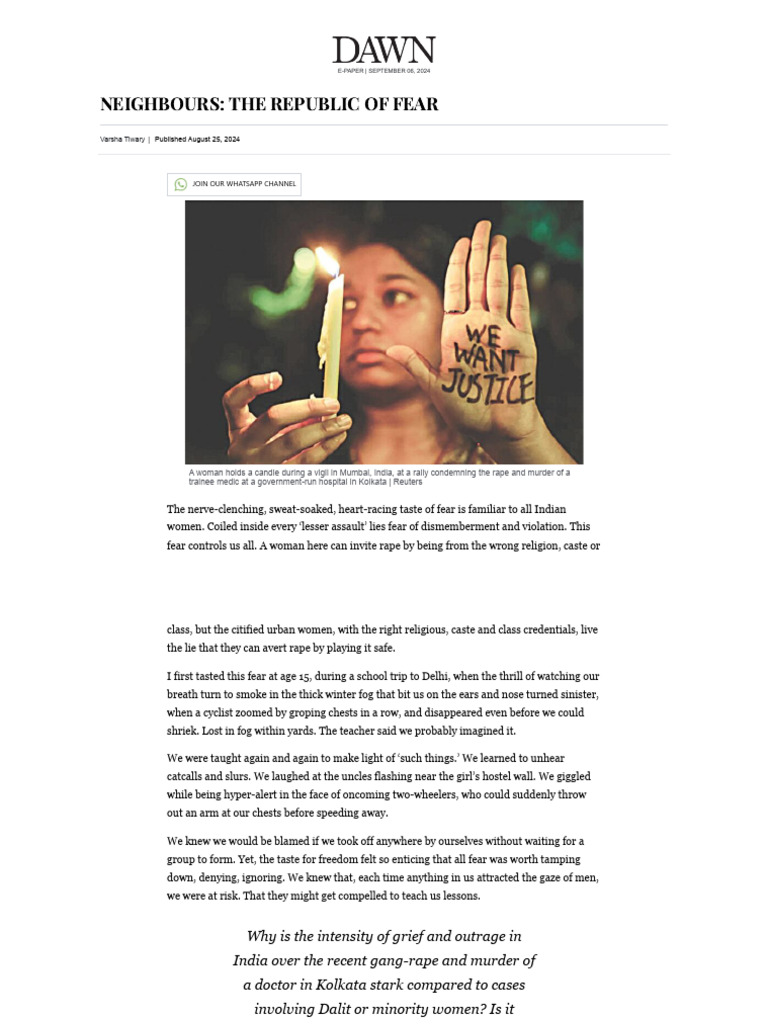 NEIGHBOURS - THE REPUBLIC OF FEAR - Newspaper | PDF