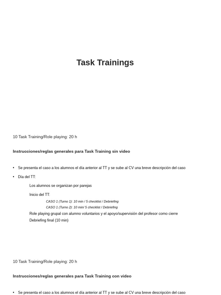Task Training - 24-25 | PDF
