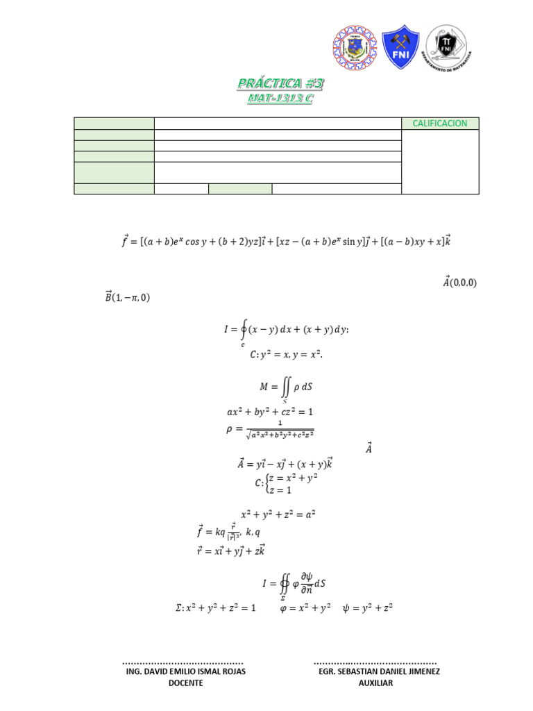 Pract. 3 MAT 1313 C | PDF