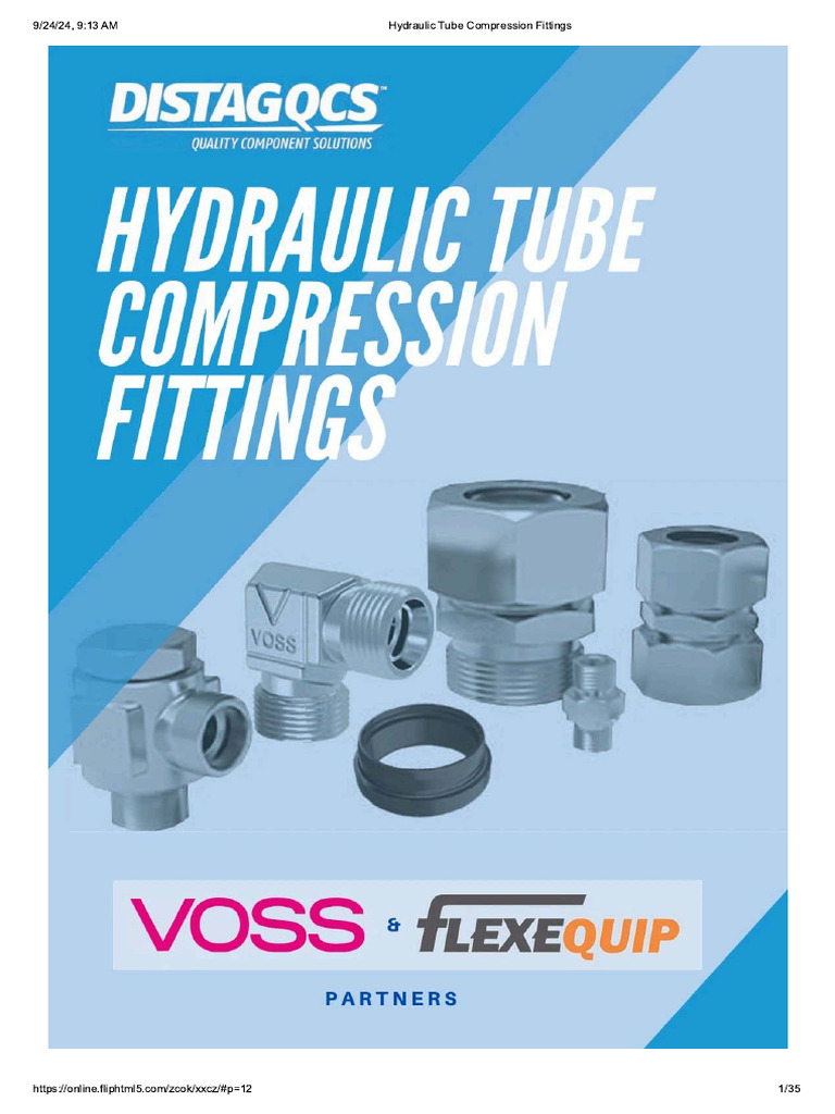 Hydraulic Tube Compression Fittings | PDF