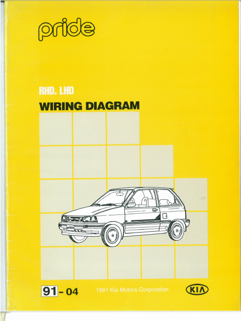 Kia Pride Wiring Diagram1 | PDF