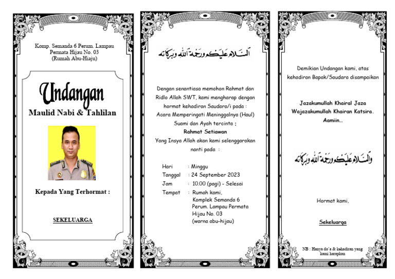 Tahlilan Rahmat Setiawan | PDF