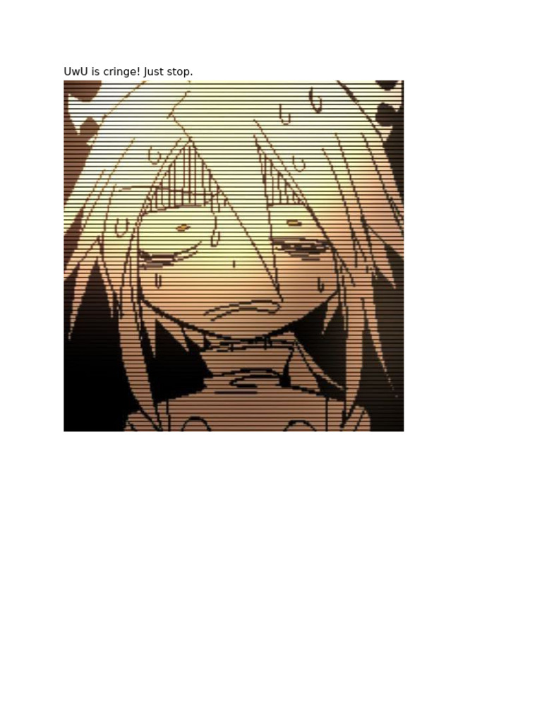 Uwu Is Cringe! Just Stop | PDF