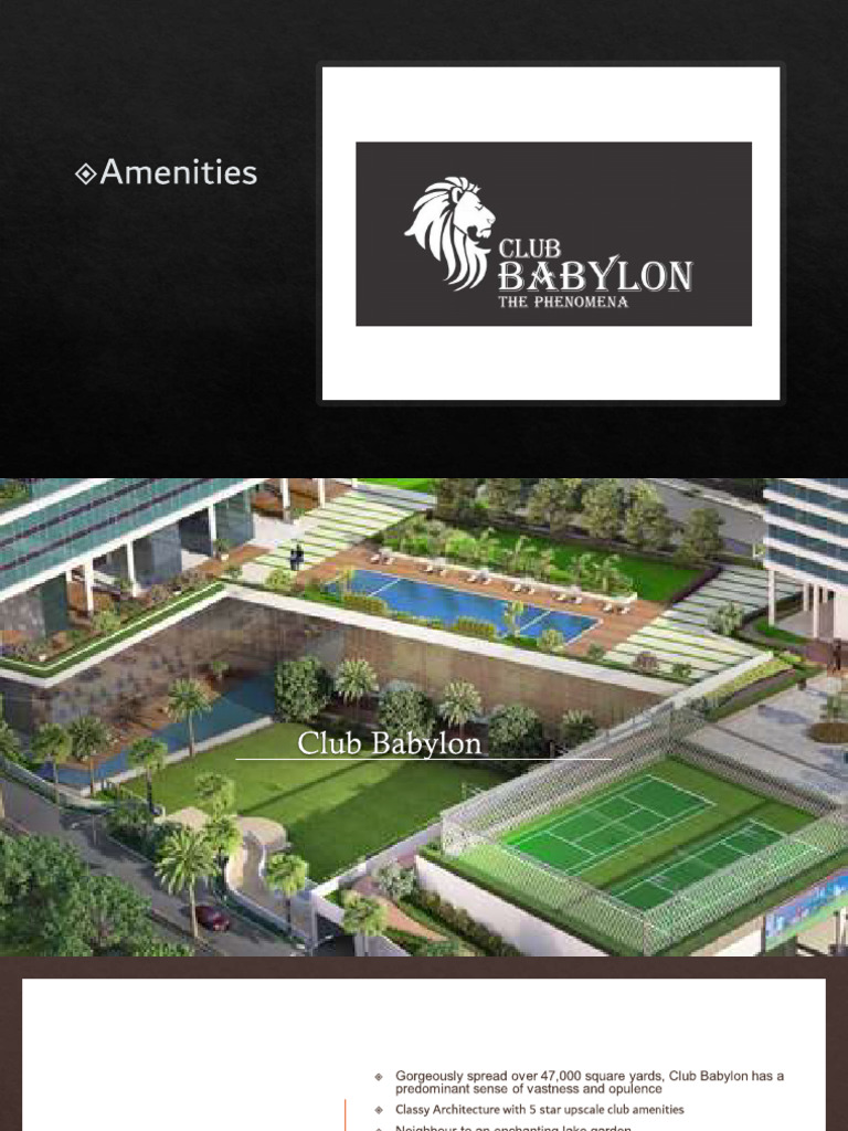 Club Babylon-Amenities | PDF