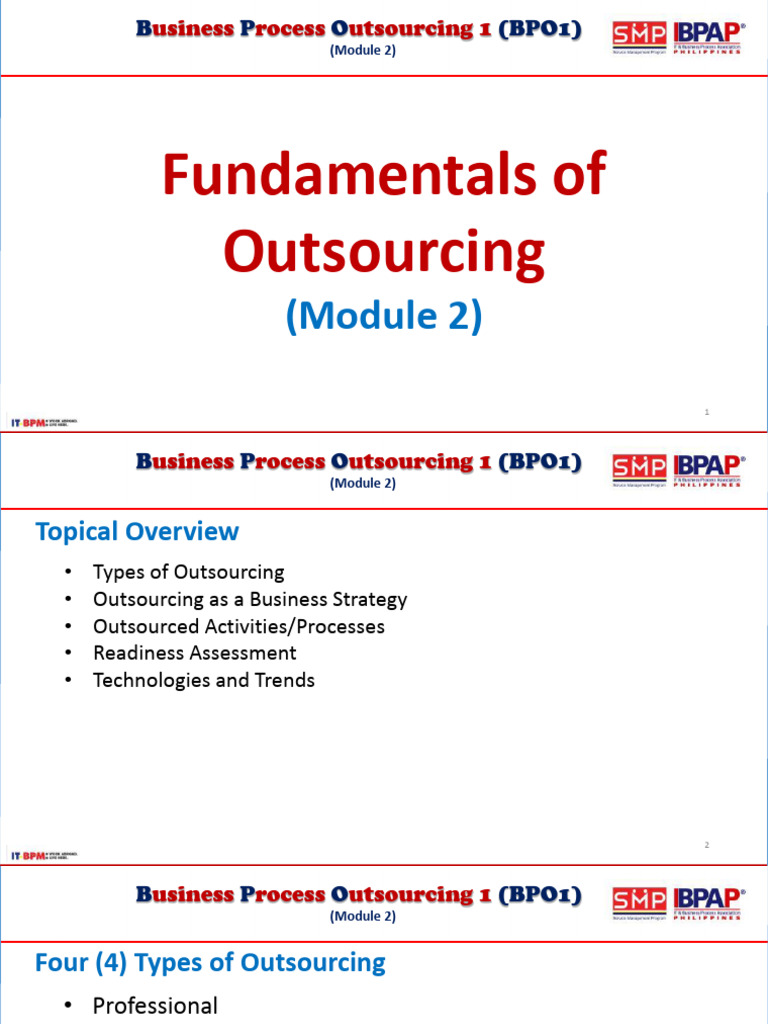 BPO1-Module 2 FUNDAMENTALS OF BPO | PDF