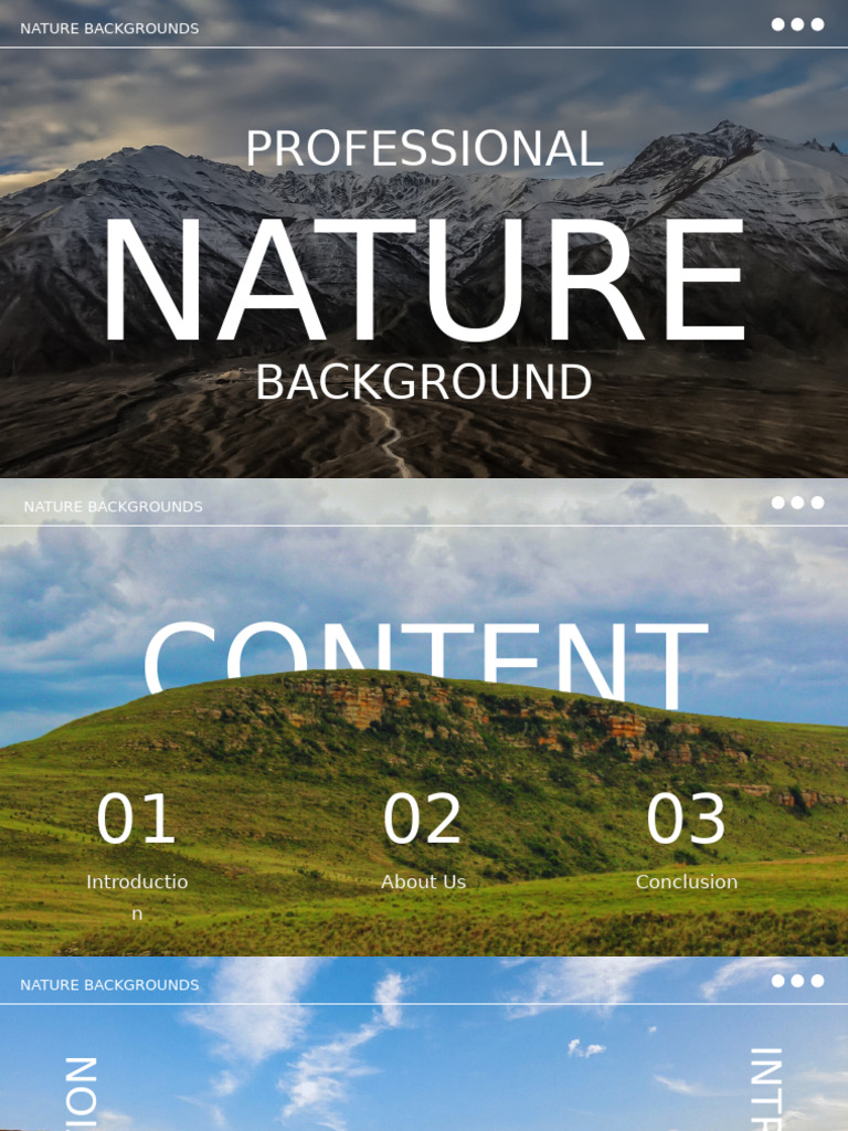 Professional Nature Background | PDF