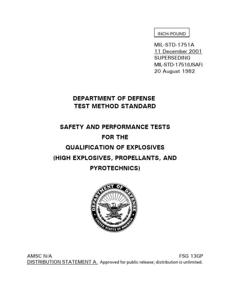 Mil STD 1751a | PDF