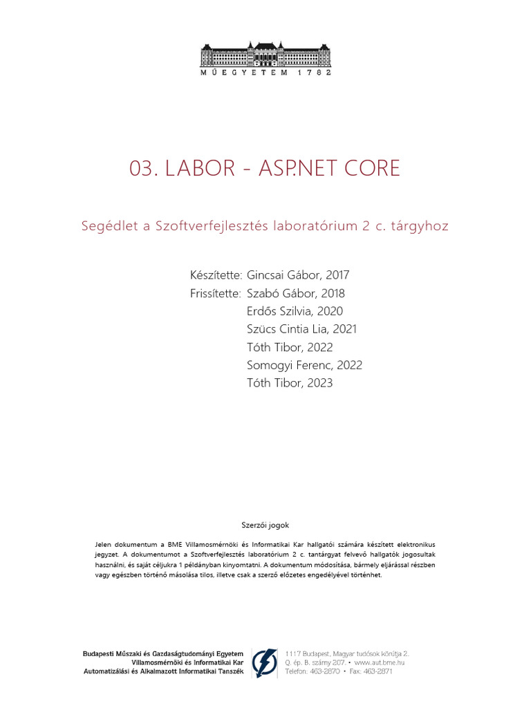 AUT 03 - ASP - NET Core | PDF
